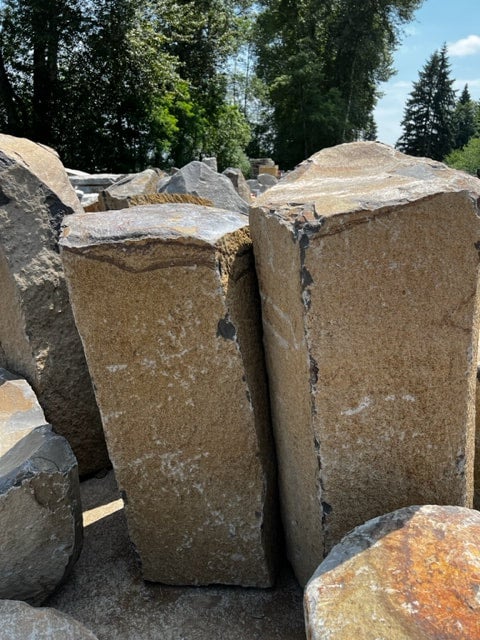 Columbia Basalt Columns- Grade A | Olympic Rockery & Landscape Supply LLC